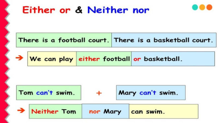 Neither nor và Either or: Mẹo phân biệt dễ dàng trong 5 phút - Step Up ...
