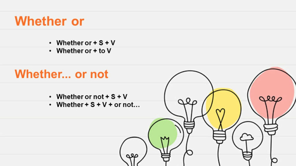 Tổng hợp về cấu trúc Whether, Whether or trong tiếng Anh - Step Up English