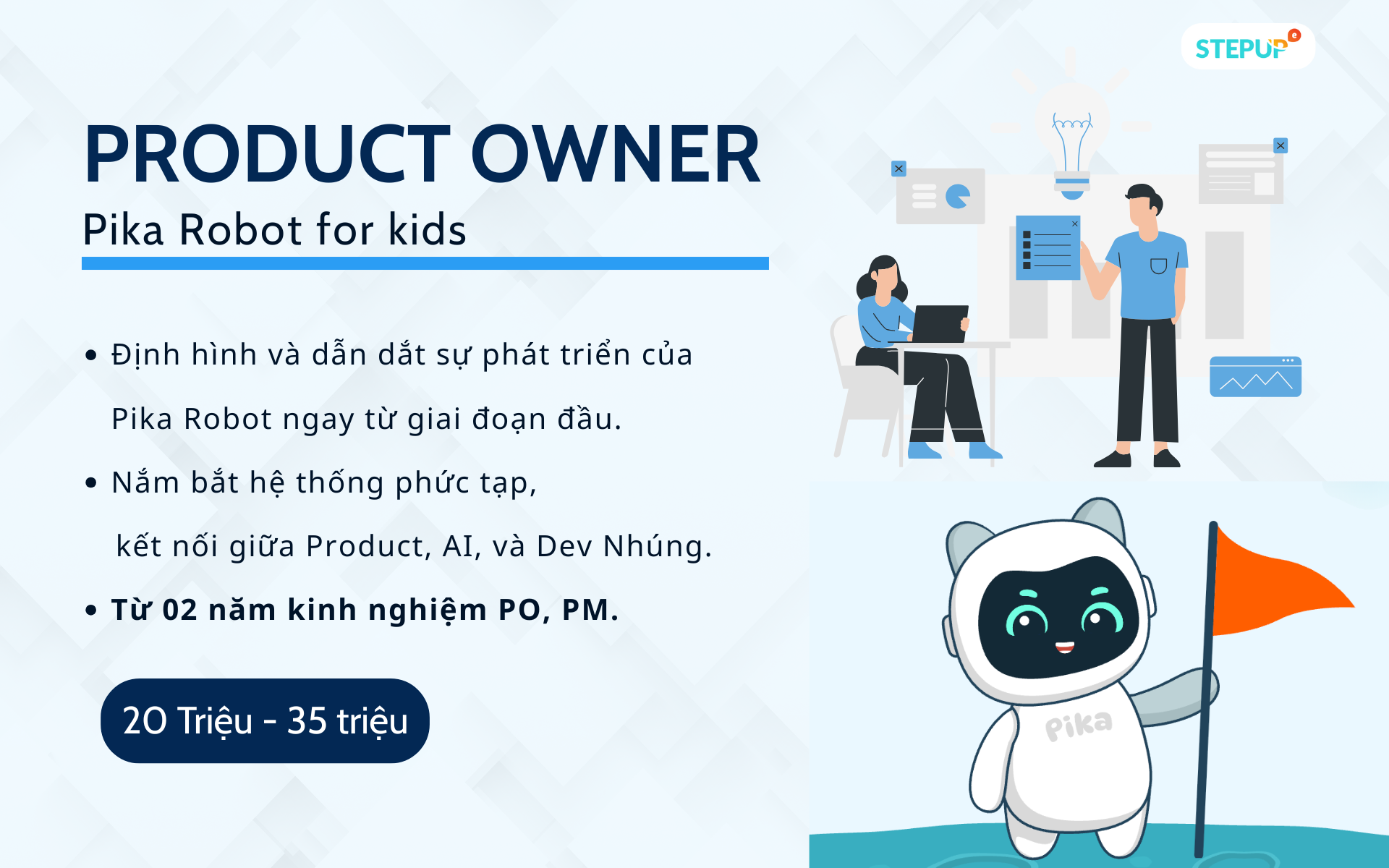 AI Product Owner / Product Manager (Robot AI) - Step Up English